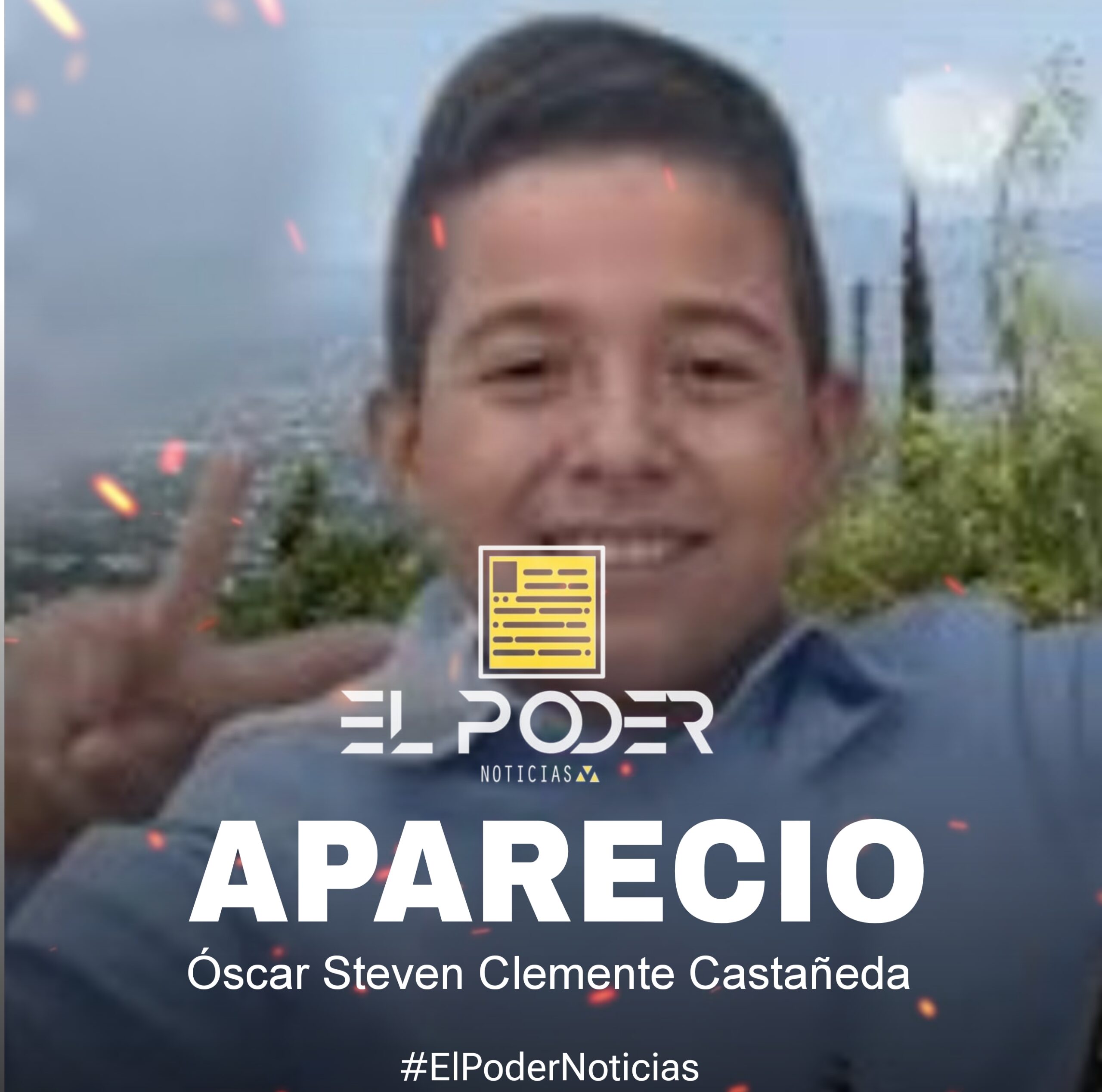 Localizan a Óscar Steven Clemente Castañeda, tras 15 días de ...