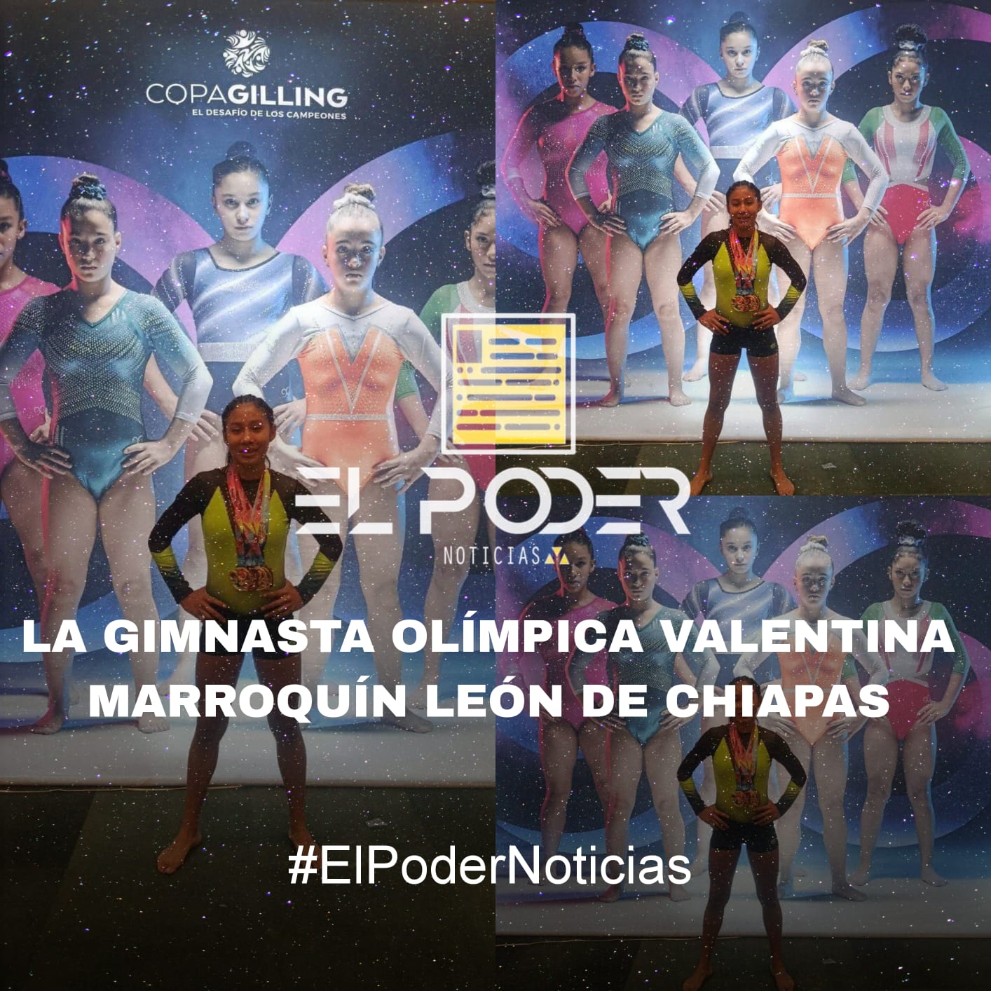 Gimnasta olímpica Valentina Marroquín León, obtuvo el primer lugar en ...